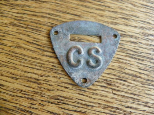 CIVIL WAR ERA " CS " CAVALRY SADDLE SHIELD - CONFEDERATE STATES | eBay