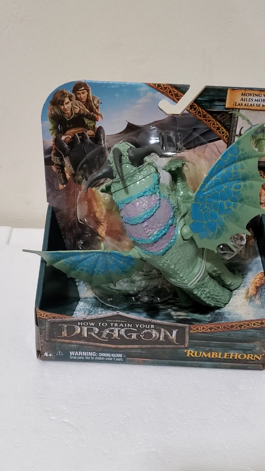 DreamWorks How to Train Your Dragon – Rumblehorn Figure with Moving ...