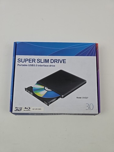 Unbranded SUPER SLIM DRIVE- PORTABLE USB3.0 INTERFACE DRIVE- DVD27- | eBay