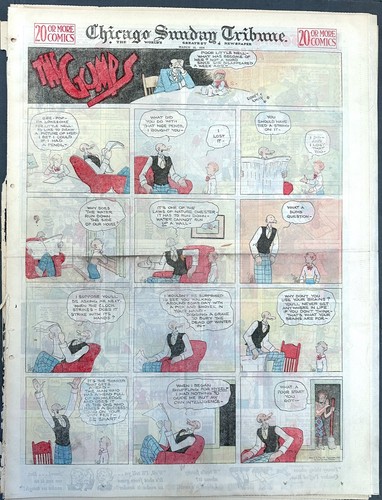 TWO Chicago Tribune Comics Section 1934 -NM- Dick Tracy, Little Joe ...