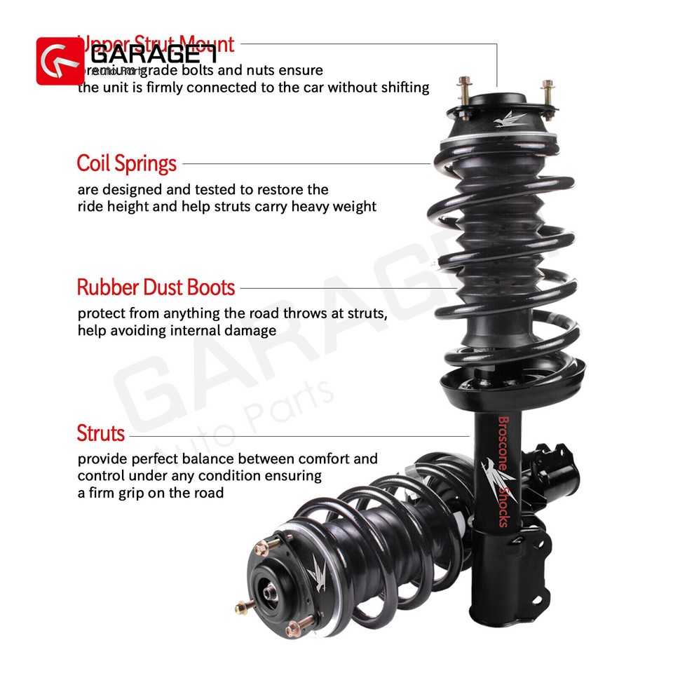 For Chevrolet Impala 2014-2019 V6 3.6L Front Pair Complete Struts ...