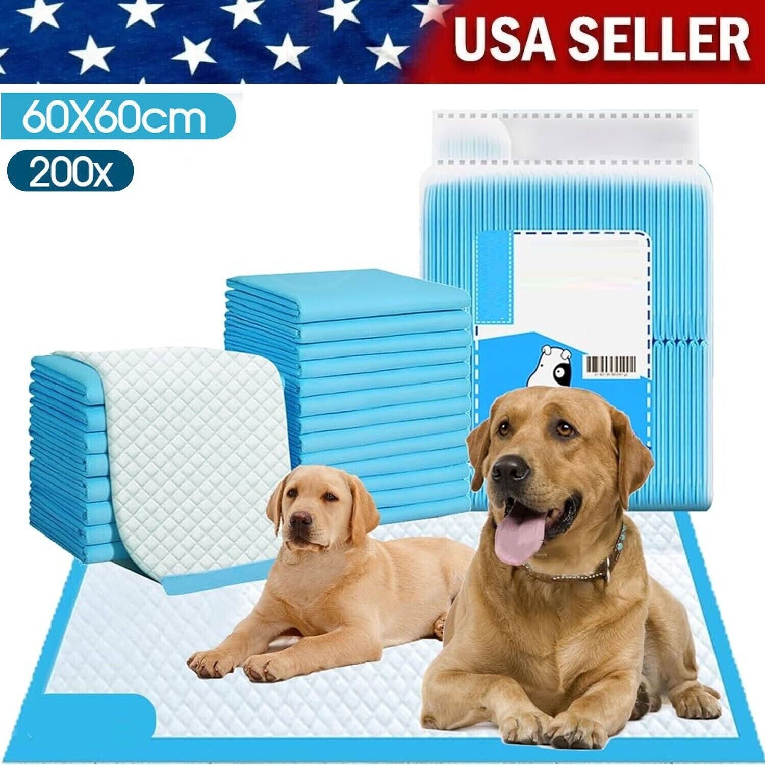 60x60cm Dog Puppy Training Wee Pee Pads Underpads Medical Adult Puppy ...