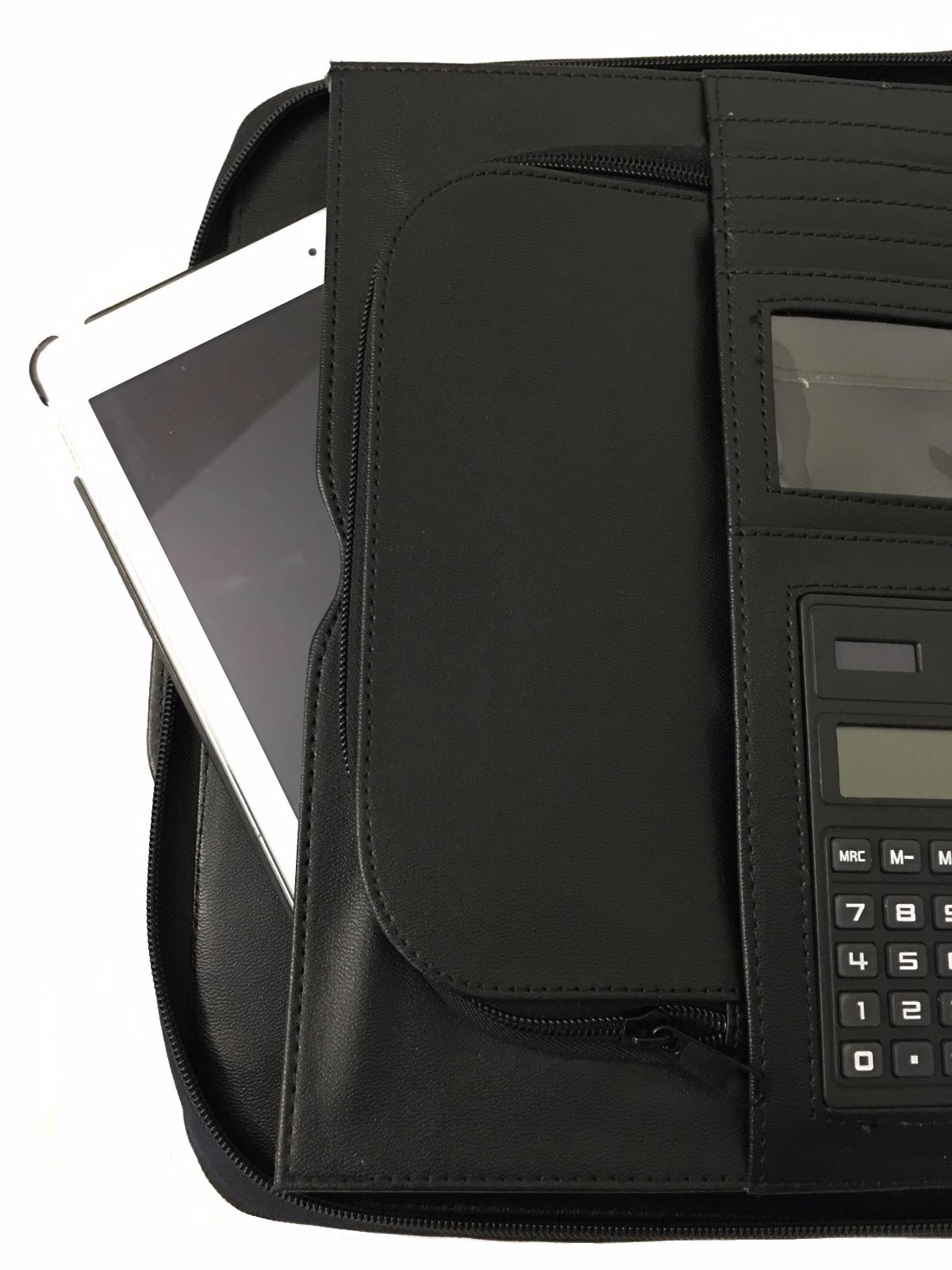 Zippered Padfolio Briefcase Binder, Notepad, Calculator Executive ...