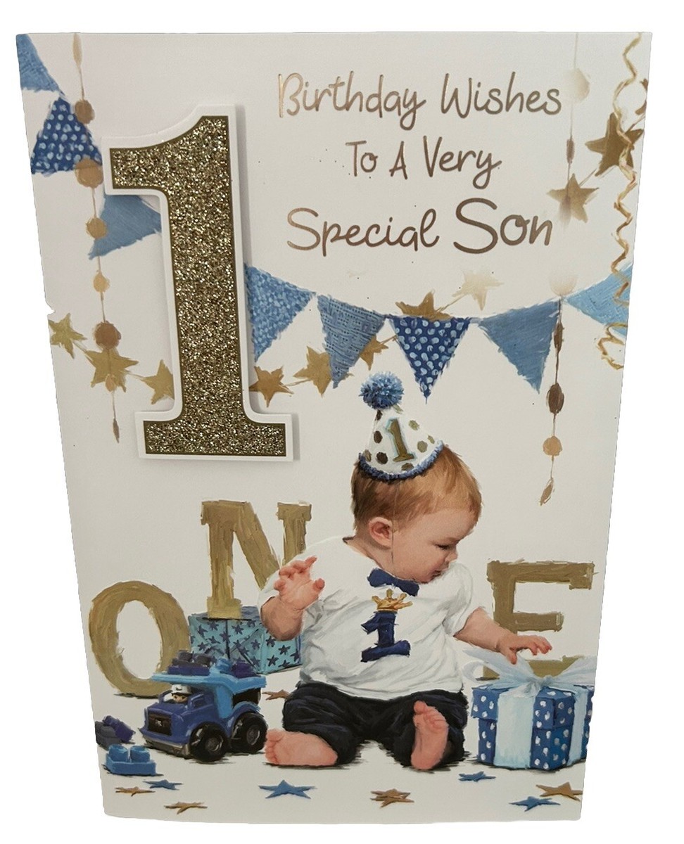 Happy 1st Birthday Boy Cards