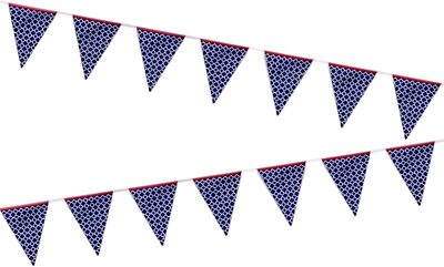 Unique Hamptons Quatrefoil Flag Banner, 12 Ft, Multicolor | eBay