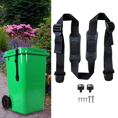 Trash Can Lid Lock Nylon Strap Strong Garbage Strap for Home | eBay UK