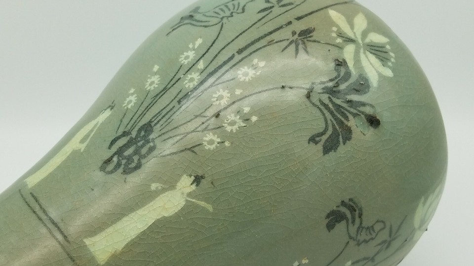 Korean Koryo Dynasty 12th to14th Century Flowers Pattern Vase | eBay