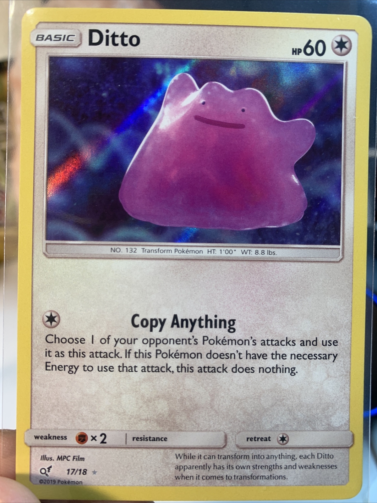 Ditto 17/18 Holo Rare Pokemon TCG Detective Pikachu | eBay