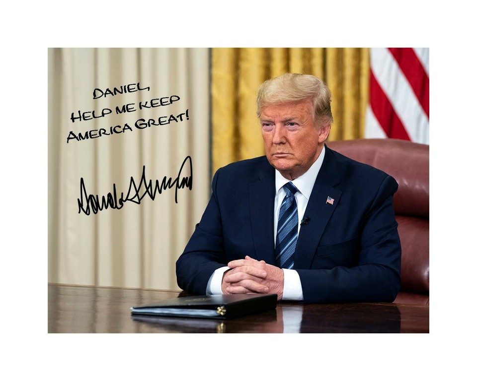 Donald Trump 8x10 Signed photo print YOUR NAME autographed president ...