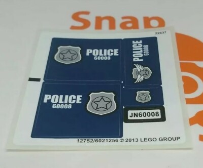 Lego City 60008 Police Cop Car Sticker Sheet Museum Break-In | eBay