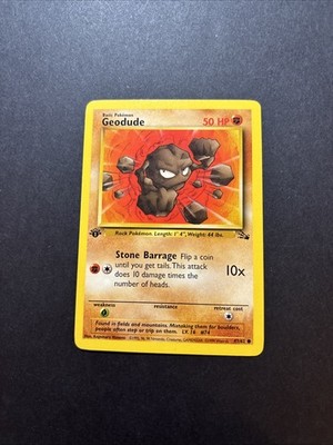 Geodude 47/62 Fossil Regular 1st Edition Pokémon WOTC LP | eBay