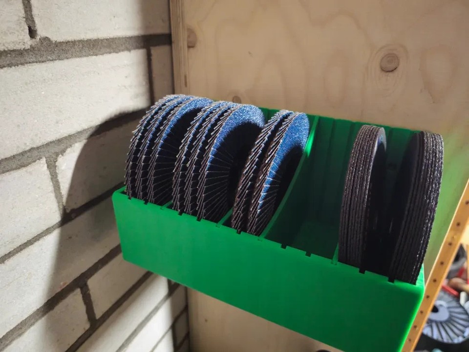 125mm Angle Grinder Disc Holder - Storage Rack for Sandpaper Grinding ...