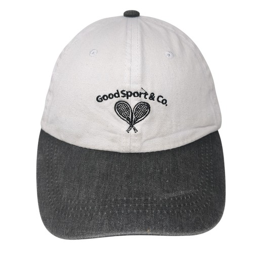 Good Sport & Co. Baseball Cap White One Size Adjustable Embroidered 6 ...