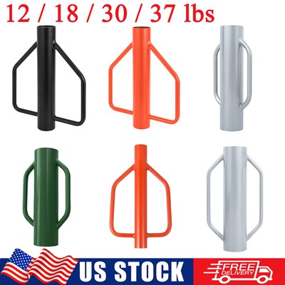 12/18/30/37 lbs T Post Driver Fence Hand Post Pounder Steel Rammer with ...