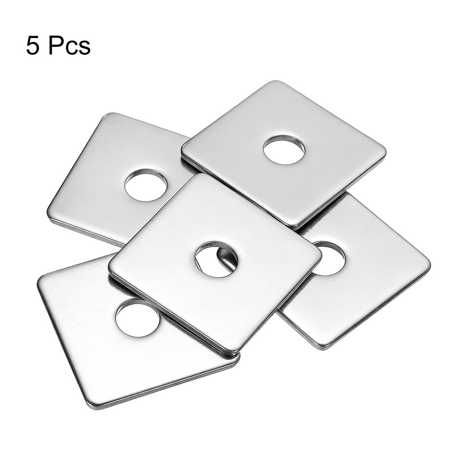 Square Washer, 5Pcs M10x40x40x3mm 304 Stainless Steel Square Plate ...