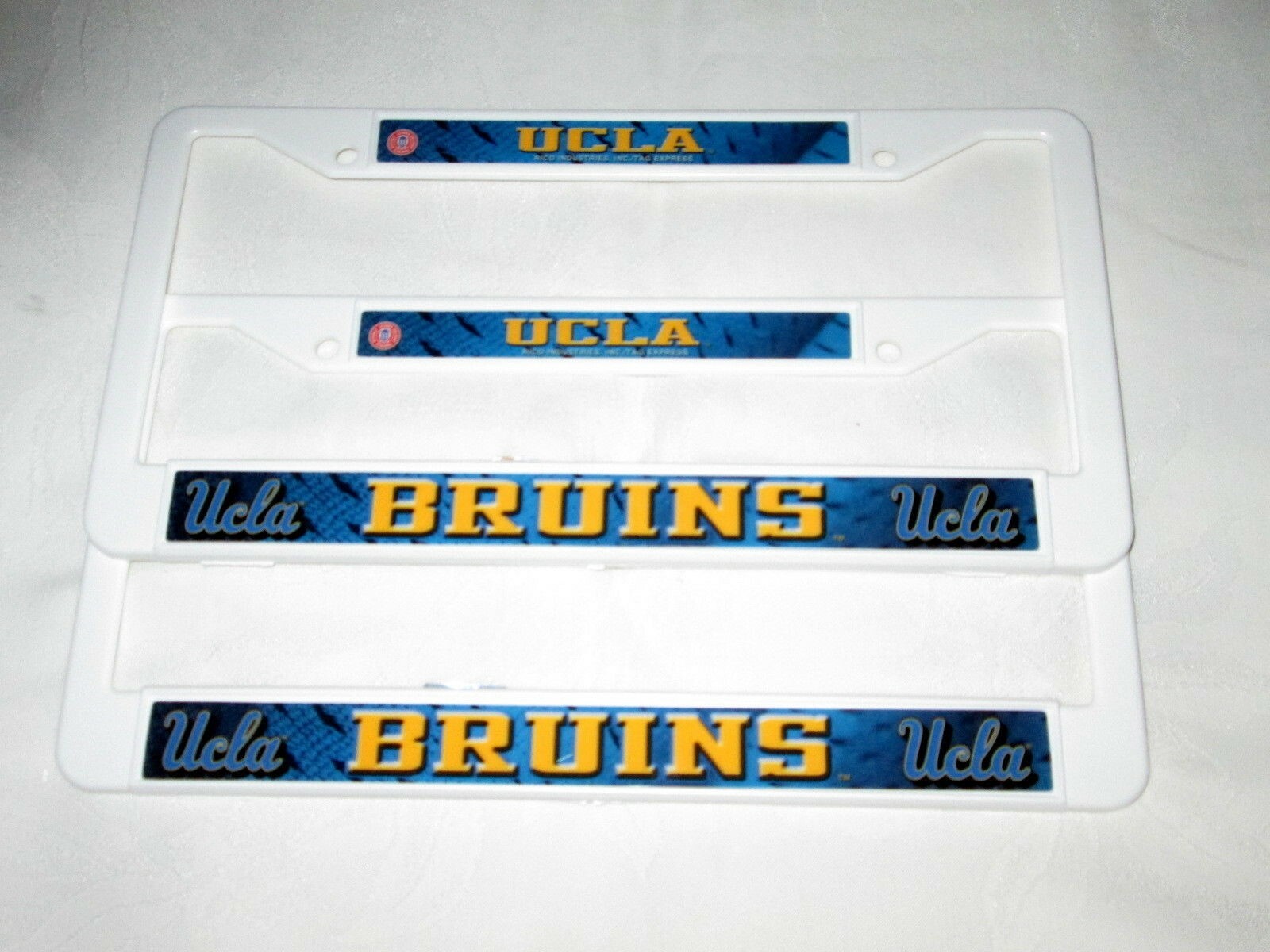 TWO (2) UCLA BRUINS EMBOSSED LICENSE PLATE FRAMES #010 SALEw - NEW | eBay