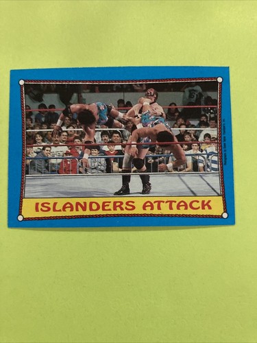 1987 Topps WWF Wrestling Stars Islanders Attack #30 | eBay