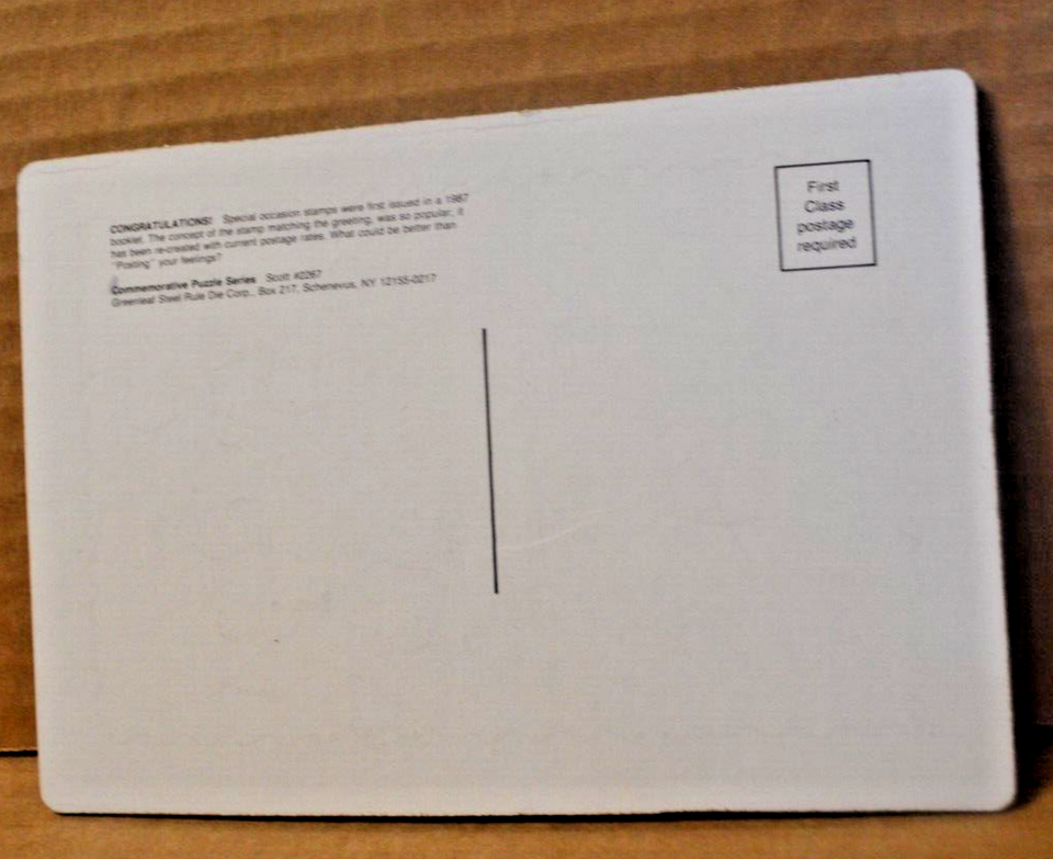 Commemorative Puzzle Series Congratulations Mini Puzzle Postcard | eBay