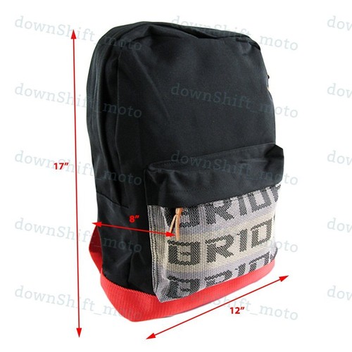 JDM BRIDE RACING BACKPACK W/ RED RACING HARNESS SHOULDER STRAP RACING ...