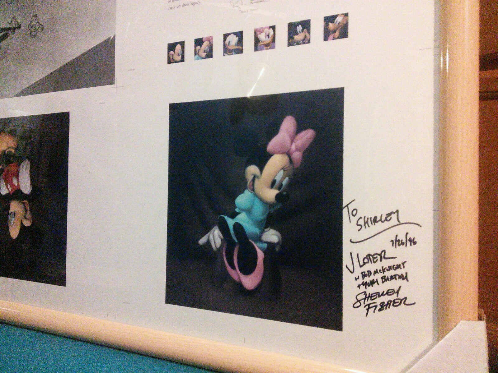 DISNEY RARE STANDARD CHARACTER GUIDEBOOK MICKEY/MINNIE PAGE SIGNED | eBay