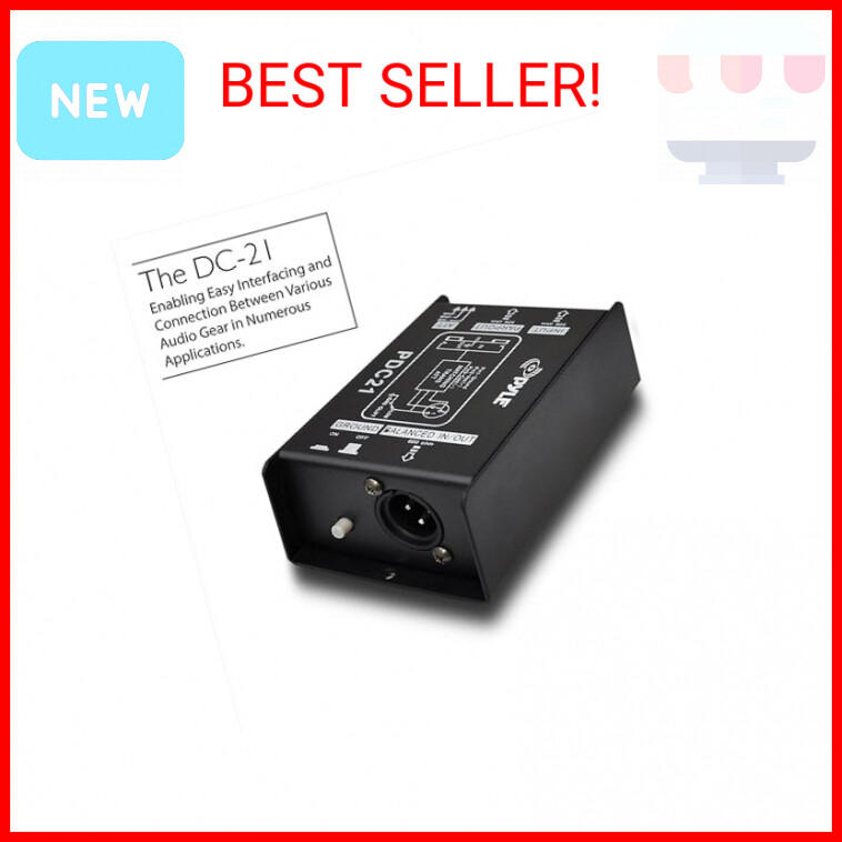 Pyle Premium Direct Injection Audio Box - Passive DI Unit Hum ...