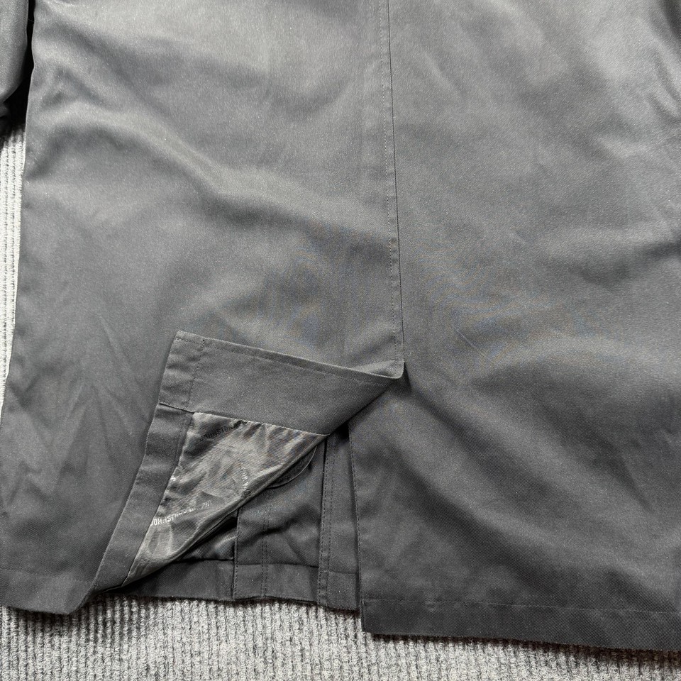 Johnston & Murphy Coat Mens Large Black Insulated Overcoat Removable ...