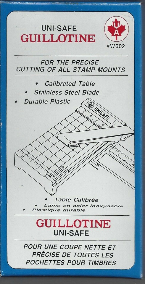 Unisafe Stamp Mount Cutter - Steel Blade Guillotine Cuts Up to size 94 ...