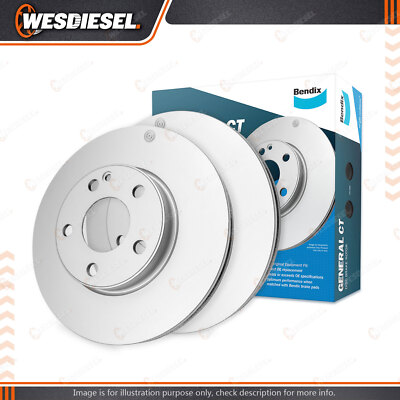 2Pcs Bendix Front General CT Disc Brake Rotors BR2954 GCT Refer DBA2954 | eBay Australia