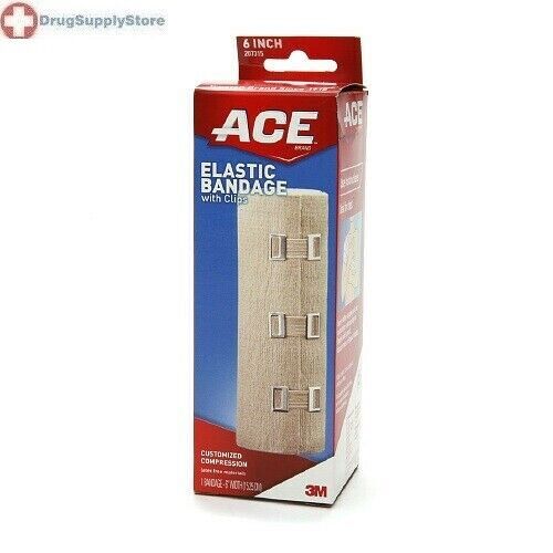 Ace Elastic Bandage Customized Compression Clips 6 Inch Latex Free 1ct ...