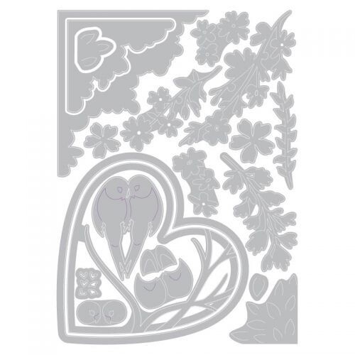 Sizzix "Love Birds Shadow Box" by Courtney Chilson Thinlits Dies 663619 MSRP $23 | eBay