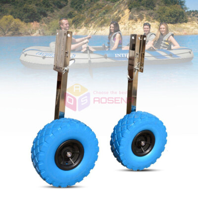 Stainless Steel Boat Transom Launching Wheel Dolly For Inflatable Boat ...