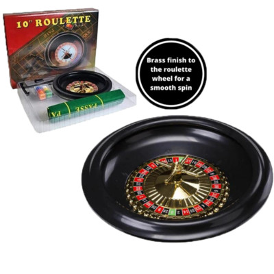 Roulette 10 in Wheel Latout Set Pad Felt Chip Rake Mat for Casino Party ...