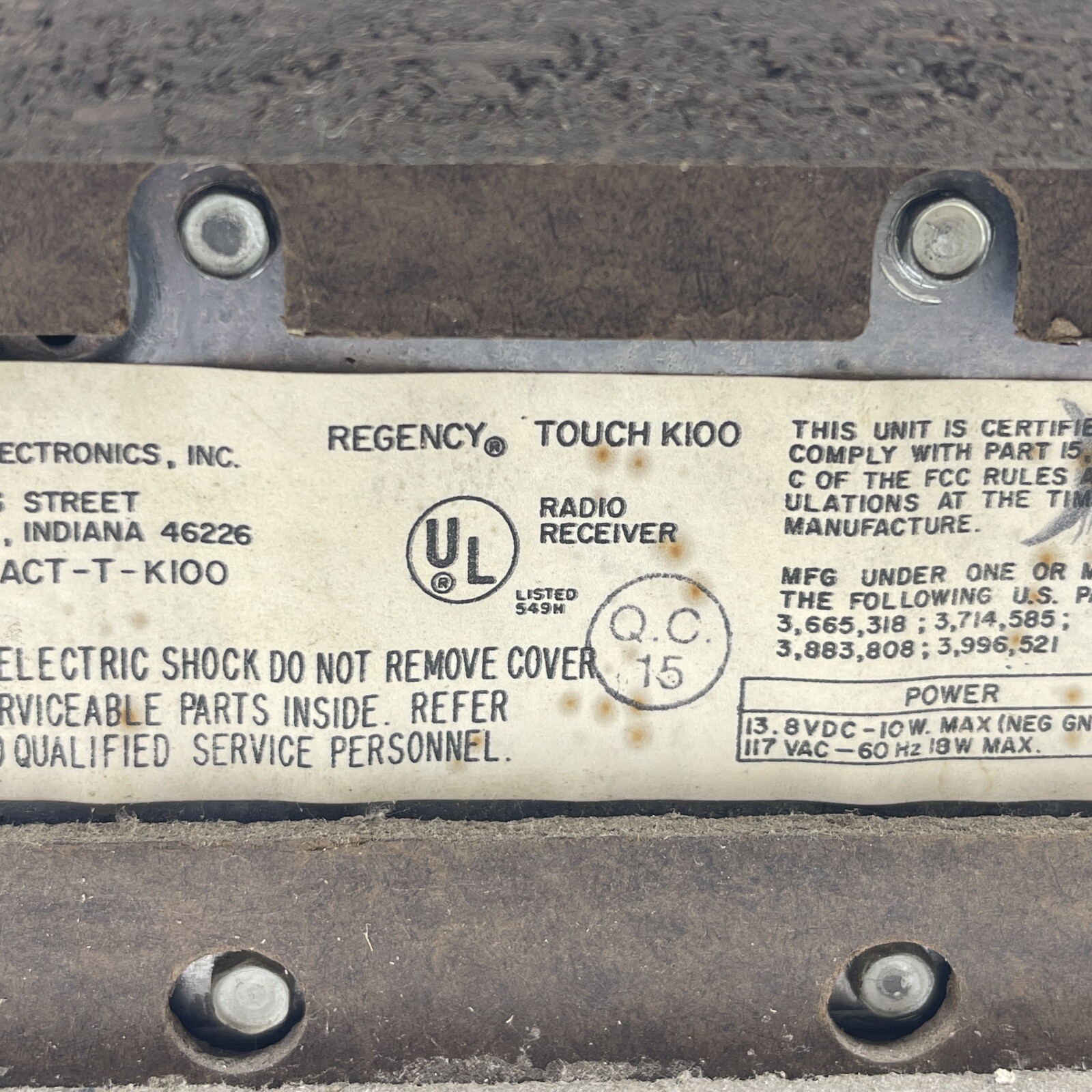 Regency Touch K100 Scanner Model ACT-T-K100 - with Antenna - | eBay