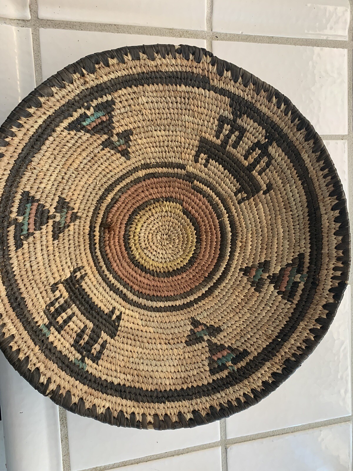 Vintage Hausa tribal basket from northern Nigeria. Hand Woven Basket ...