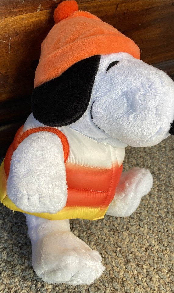 Snoopy 2024 CVS Candy Corn Puffer Coat Jacket Plush IN HAND 🎃 NEW ...