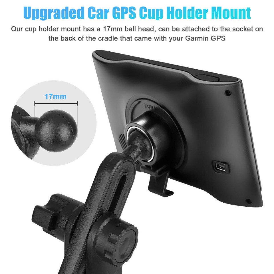 360° Universal Car Phone Cup Stand Holder Mount for Garmin Nuvi/Drive ...
