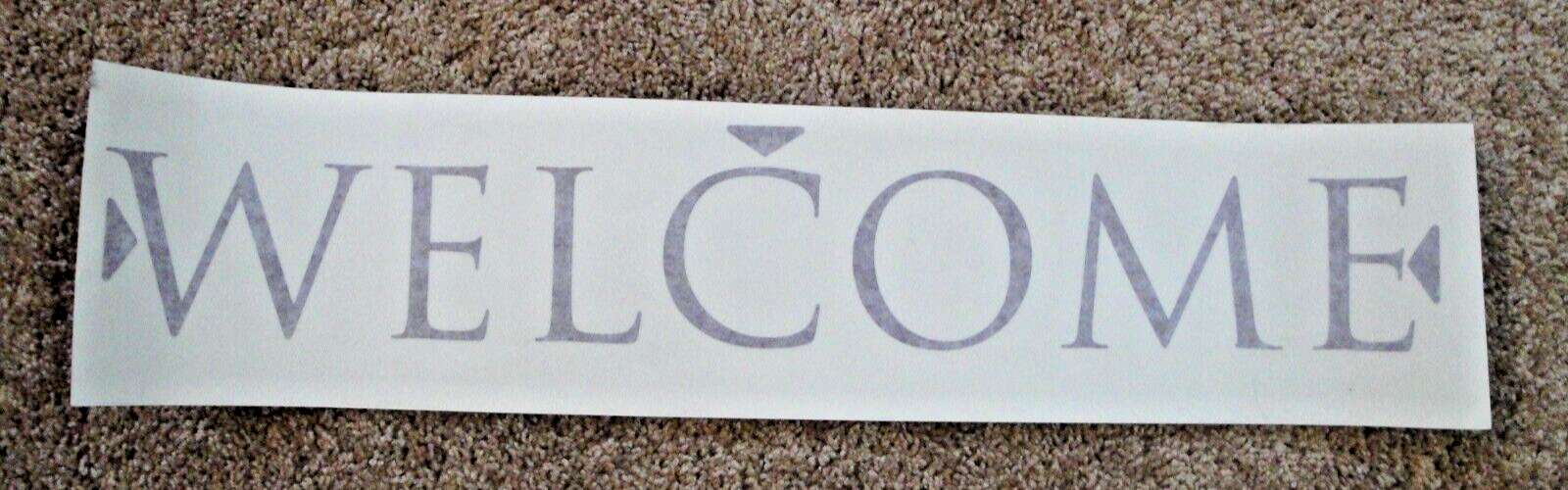 "WELCOME” Uppercase Living Vinyl Letters Decal for Craft Transfer - 23 ...