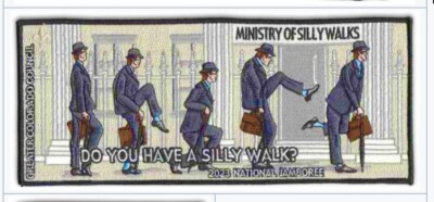 BSA GREATER COLORADO 383 2023 JAMBOREE PATCH MONTY PYTHON SILLY WALKS ...