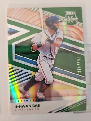 Ji Hwan-Bae Aspirations 370/499 2020 Panini Elite Extra Edition ...