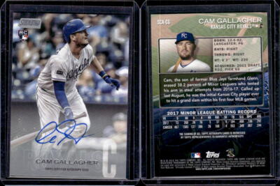2018 Stadium Club Autographs #SCACG Cam Gallagher Auto - EXACT SCAN | eBay