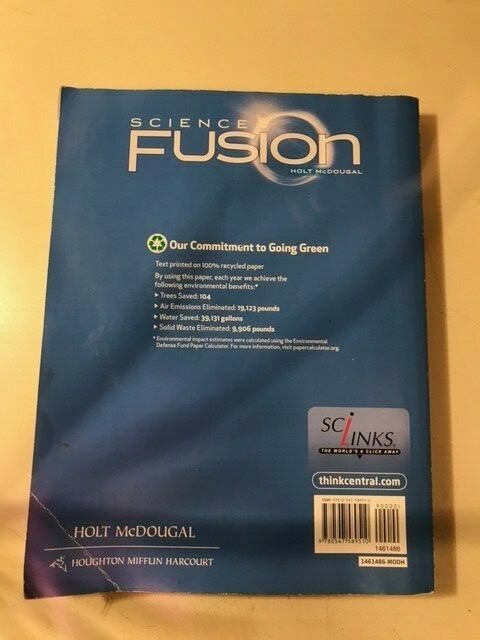 Science Fusion Matter and Energy Text Book by Holt McDougal 2012 | eBay