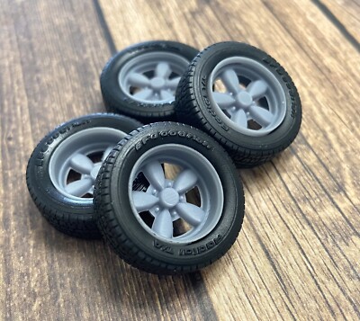 1/24 Scale: 17-inch Daisy W/offset model car wheels/tires. Resin; 1/25 ...