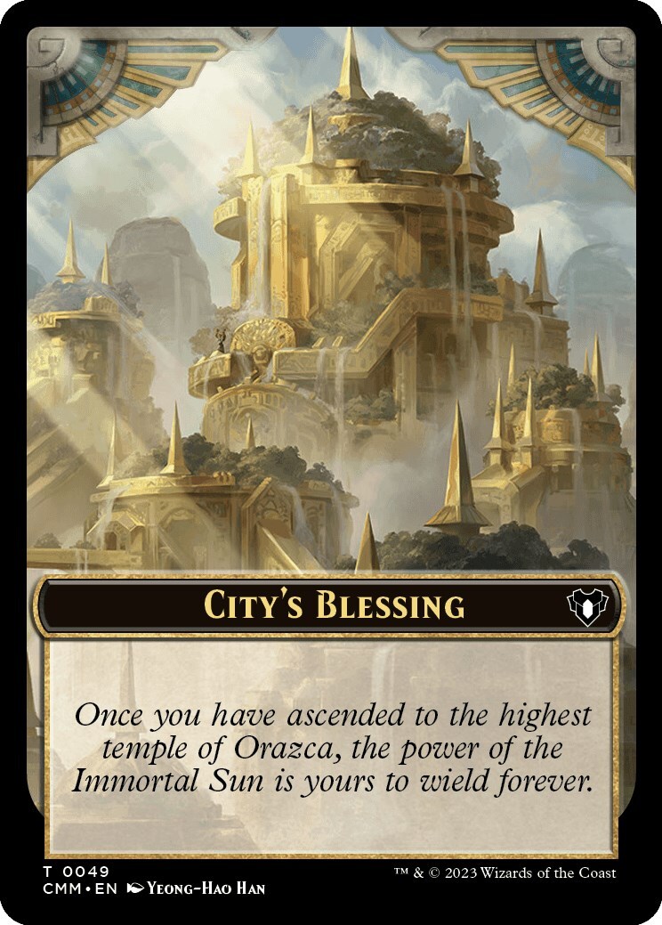 City's Blessing // Drake Double-Sided Token Commander Masters Foil for ...