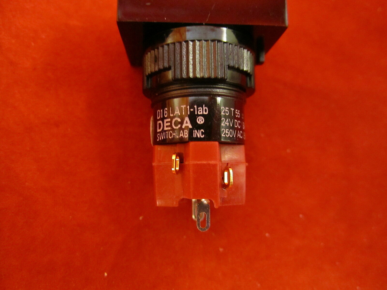 DECA 16mm Soldering Type Push Button Momentary Switches LED DC24V ...