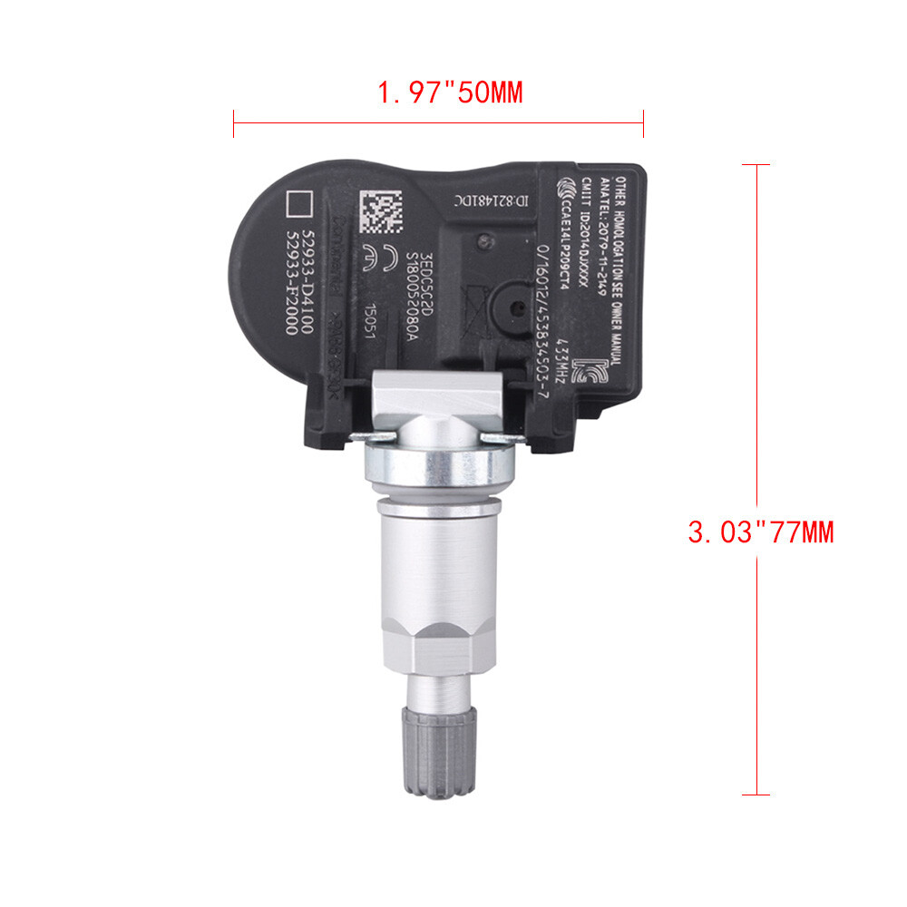 52933-D4100 52933-F2000 TPMS Tire Pressure Monitoring Sensor Wheel For ...