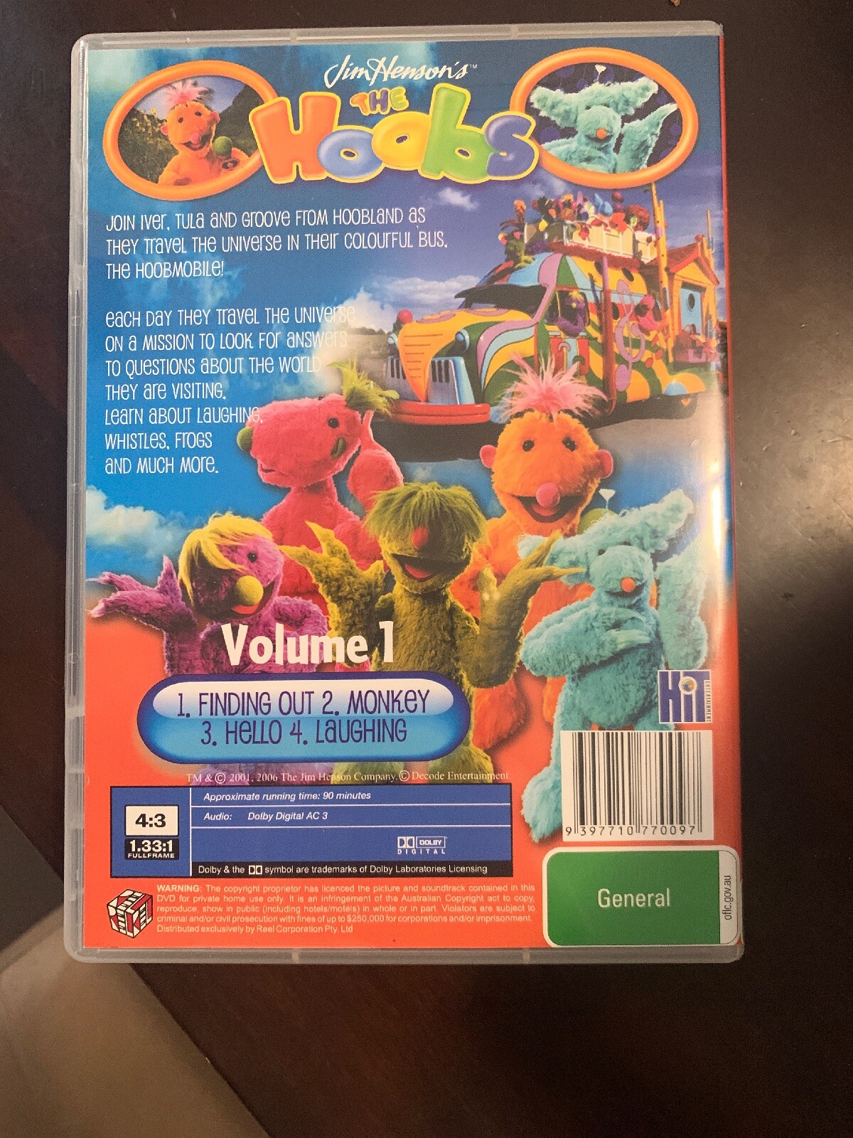 JIN HENSON'S THE HOOBS VOLUME 1 RARE DELETED DVD Region 4 Rare | eBay ...