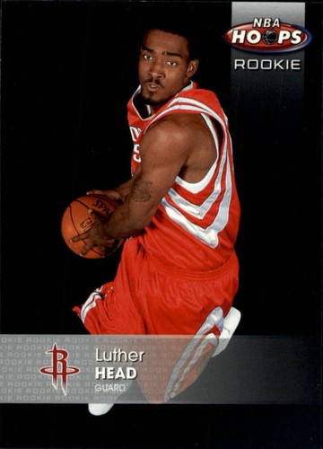 2005-06 Hoops Houston Rockets Basketball Card #163 Luther Head Rookie ...