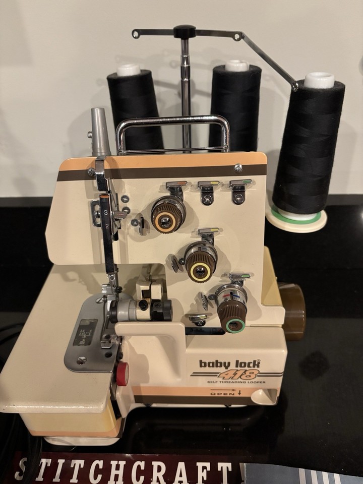 Vintage Juki Baby Lock BL3-418 Serger Sewing Machine Foot Pedal Manual ...