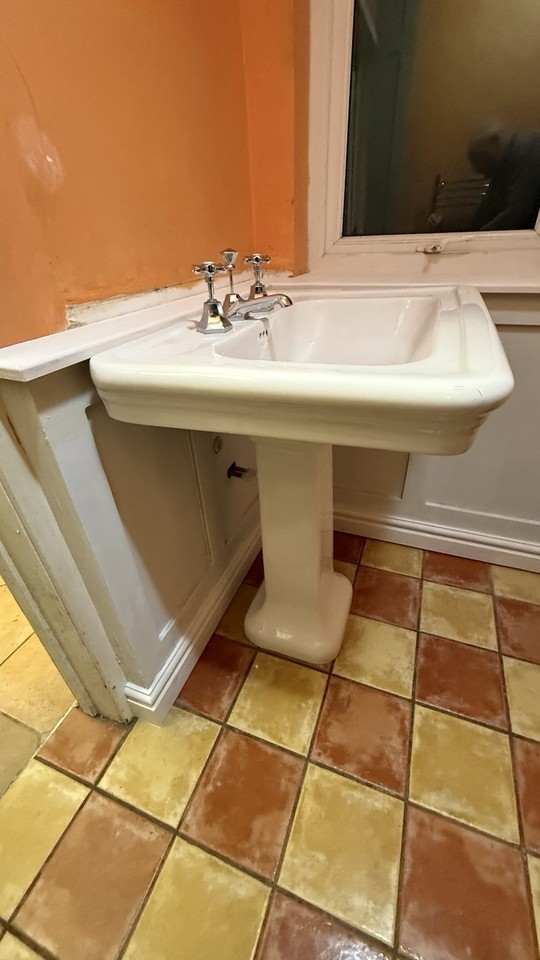 Fired Earth White Porcelain Sink with Taps | eBay UK