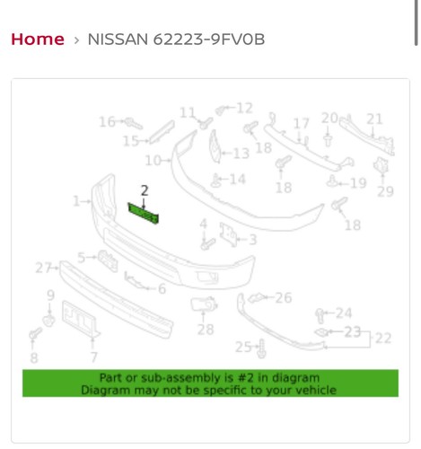 Genuine Nissan TITAN XD 2016-2024 Mount Bracket 62223-9FV0B | eBay